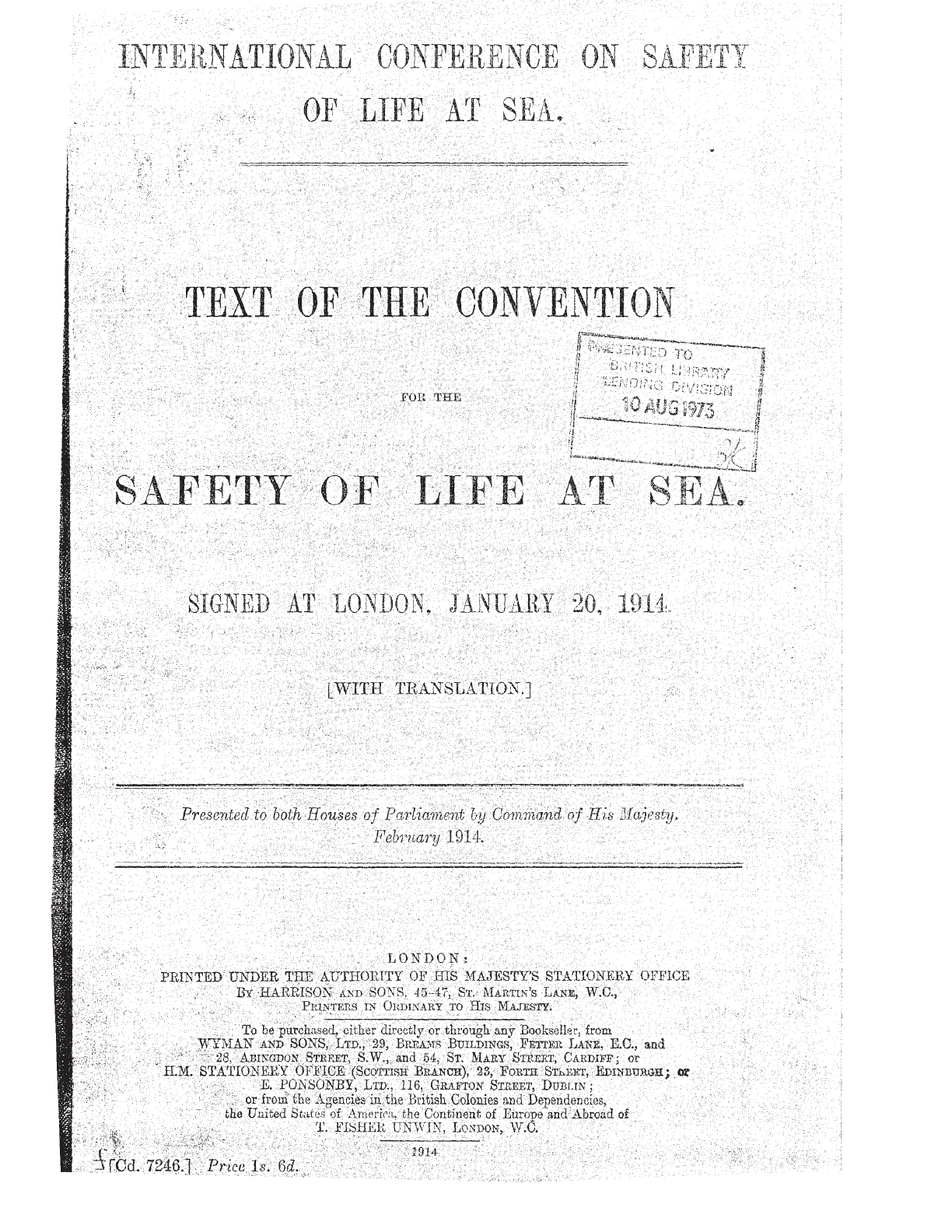 SOLAS 1914 – 1979 – IMDG Code Compliance Centre